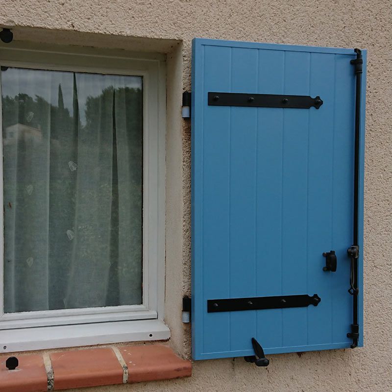 Volet battant extrudé 1 vantail sur mesure aluminium