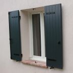 Volet deux battants extrudé sur mesure aluminium