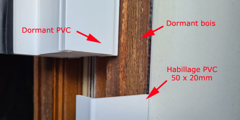 Comment définir les habillages d'une fenêtre PVC