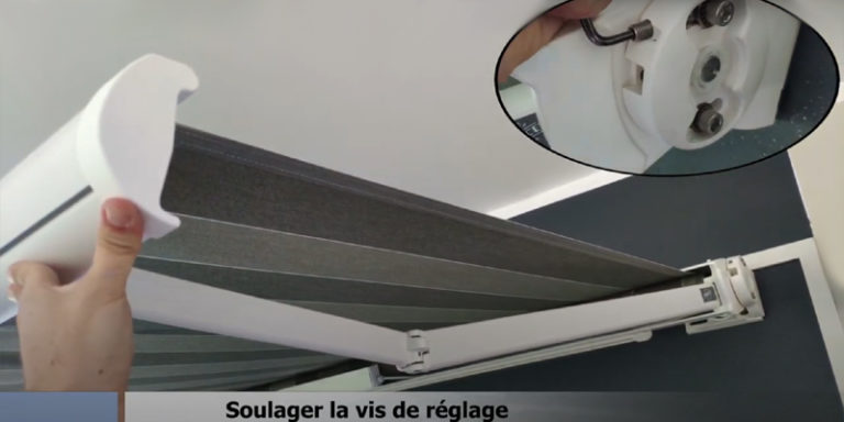 Inclinaison de store banne FERIA : comment bien la régler